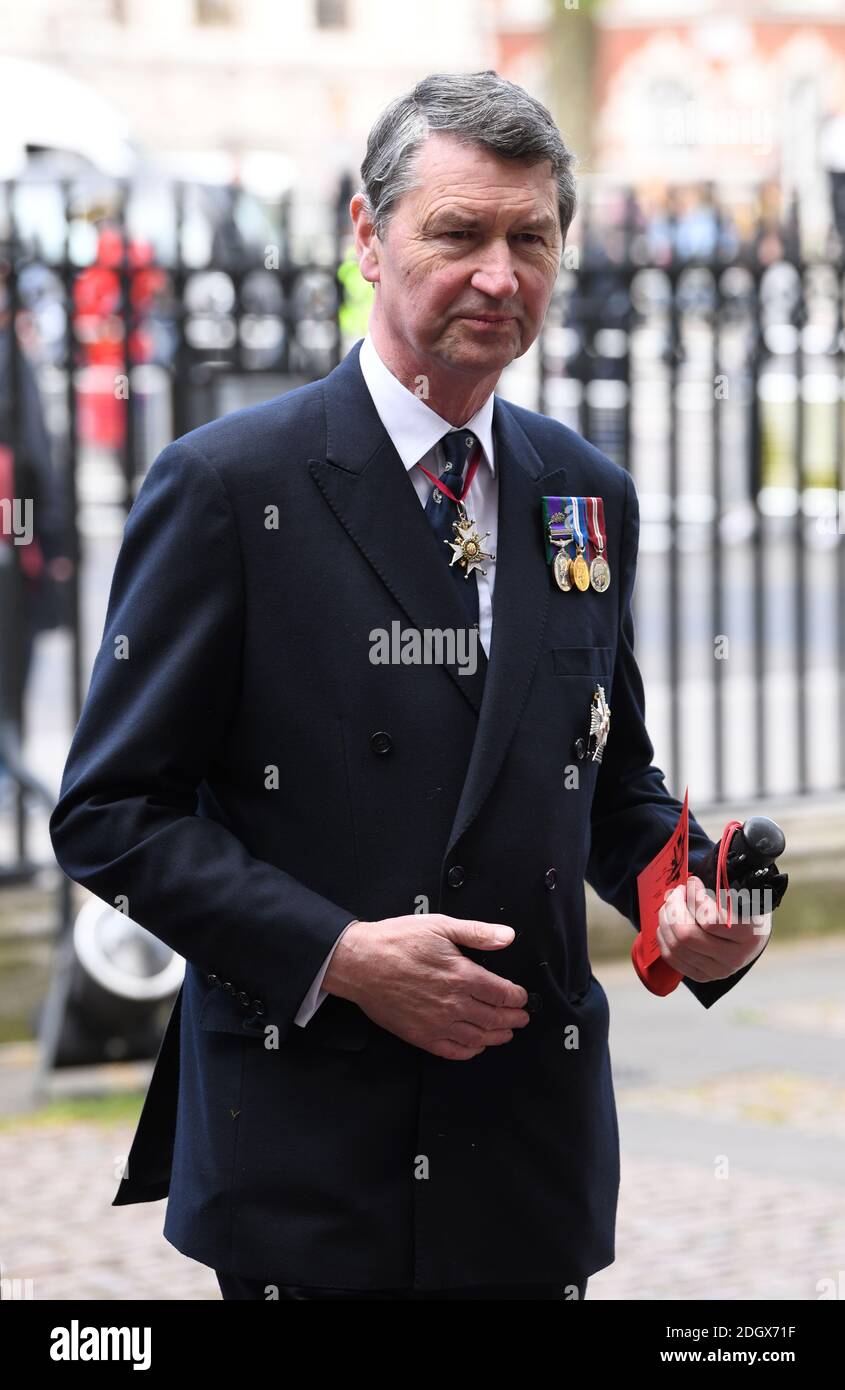 Vice admiral sir timothy laurence attends anzac day service ...