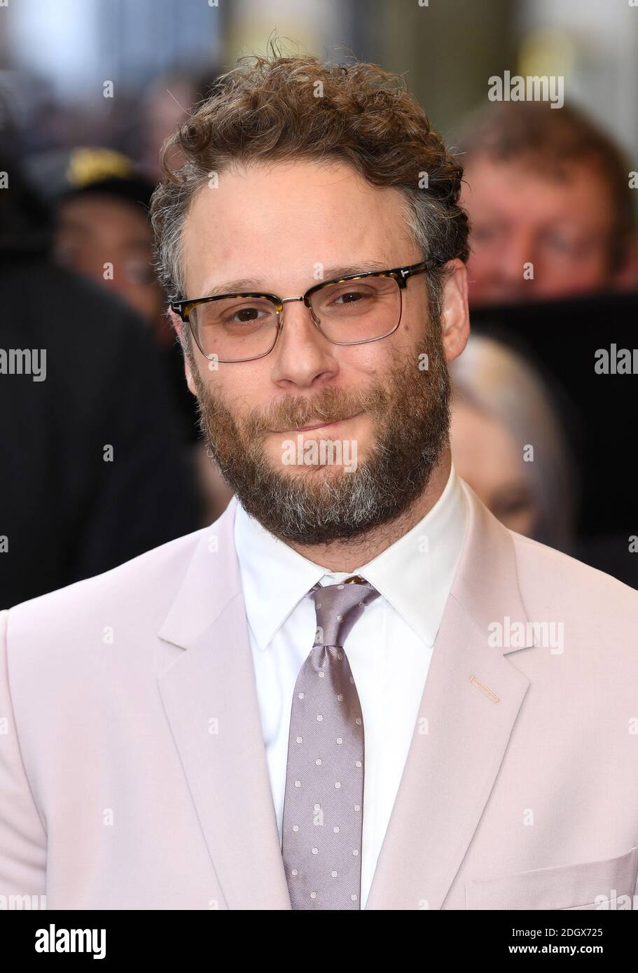 Seth Rogan arriving at the Long Shot screening, Curzon Mayfair, London ...