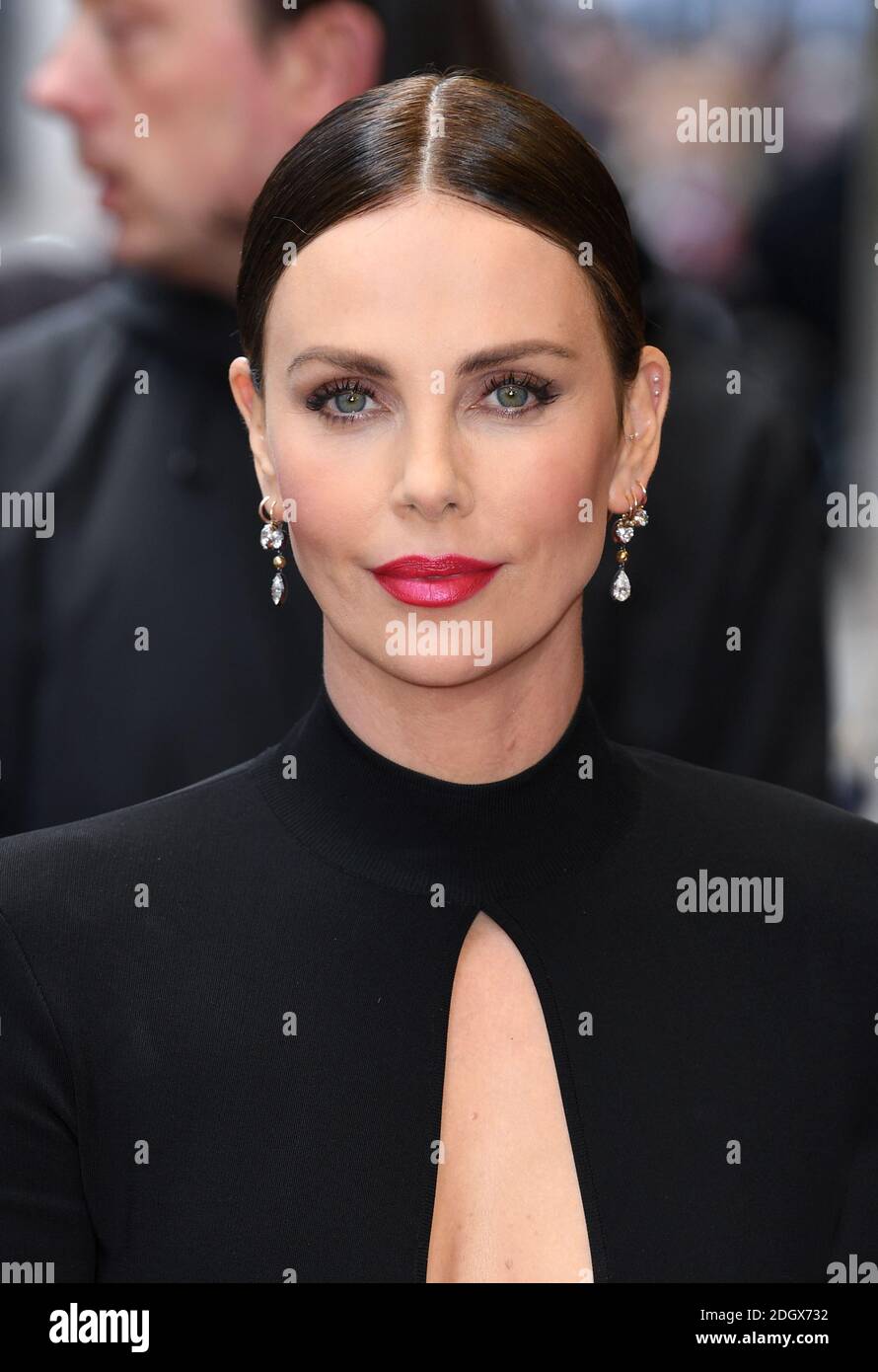 Charlize Theron arriving at the Long Shot screening, Curzon Mayfair ...