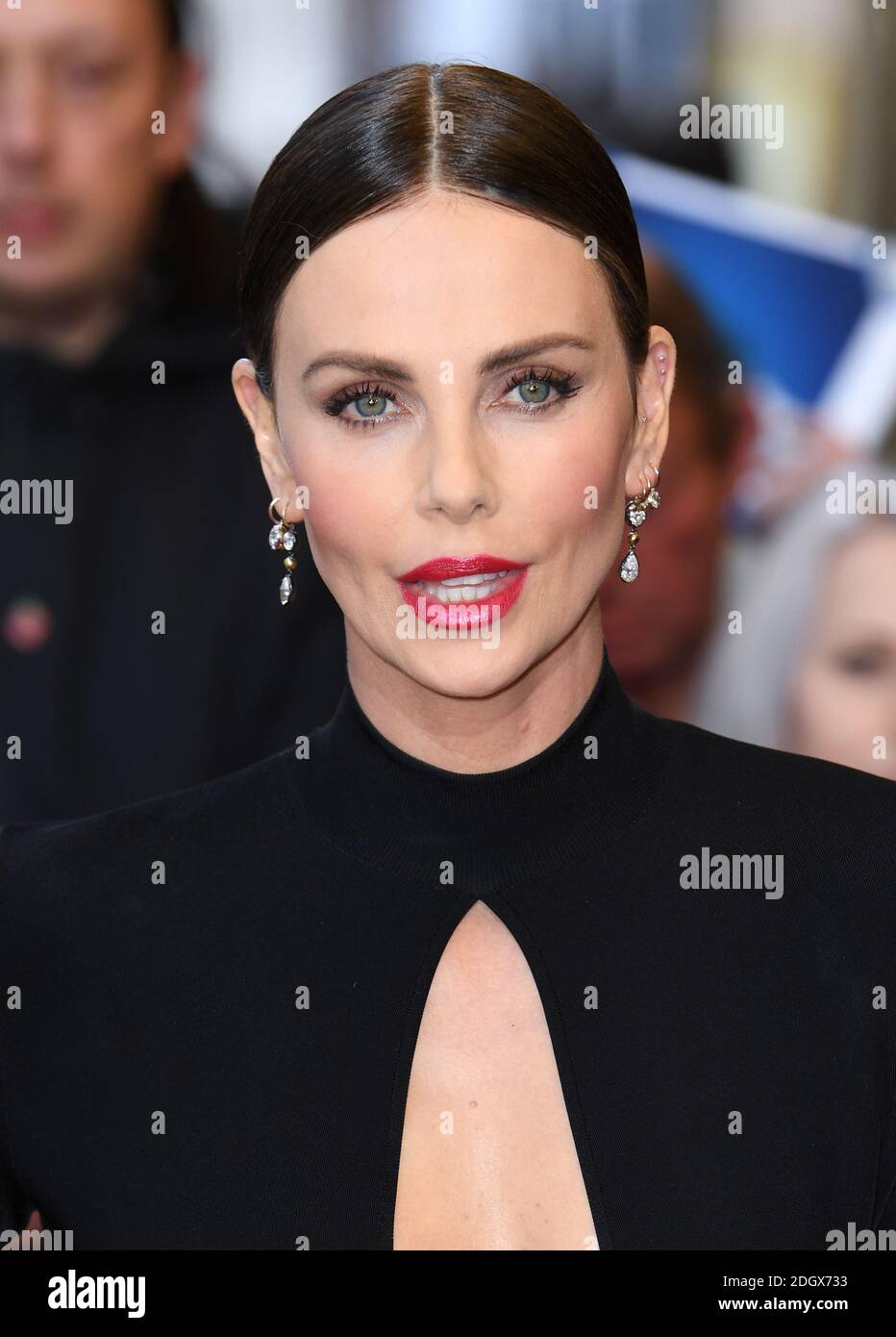 Charlize Theron arriving at the Long Shot screening, Curzon Mayfair ...