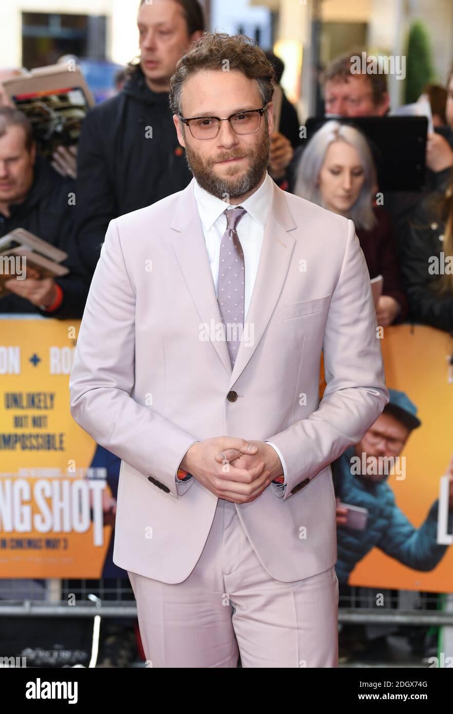 Seth Rogan arriving at the Long Shot screening, Curzon Mayfair, London ...