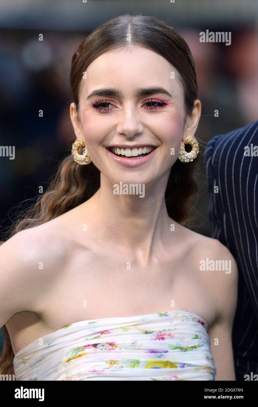Lily Collins attending the UK premiere of Tolkien held at Curzon ...