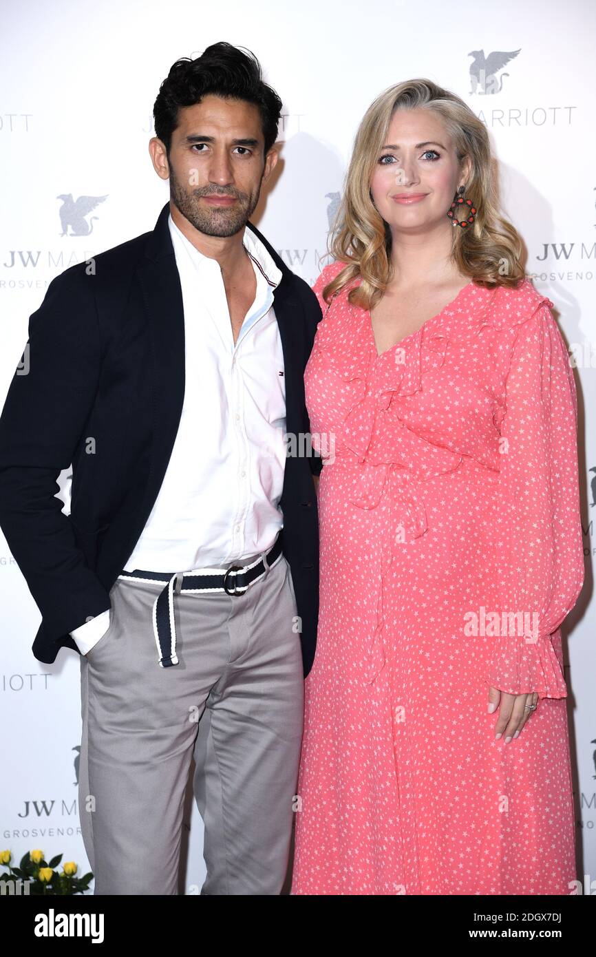 Hayley McQueen and Kirk Newmann attending the JW Marriott Grosvenor ...