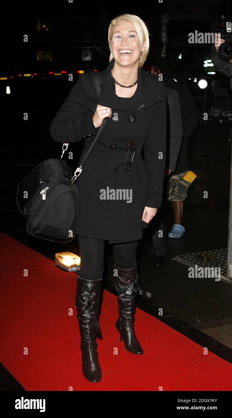 Jo O'Meara arriving at the Big Brother House for Celebrity Big Brother ...