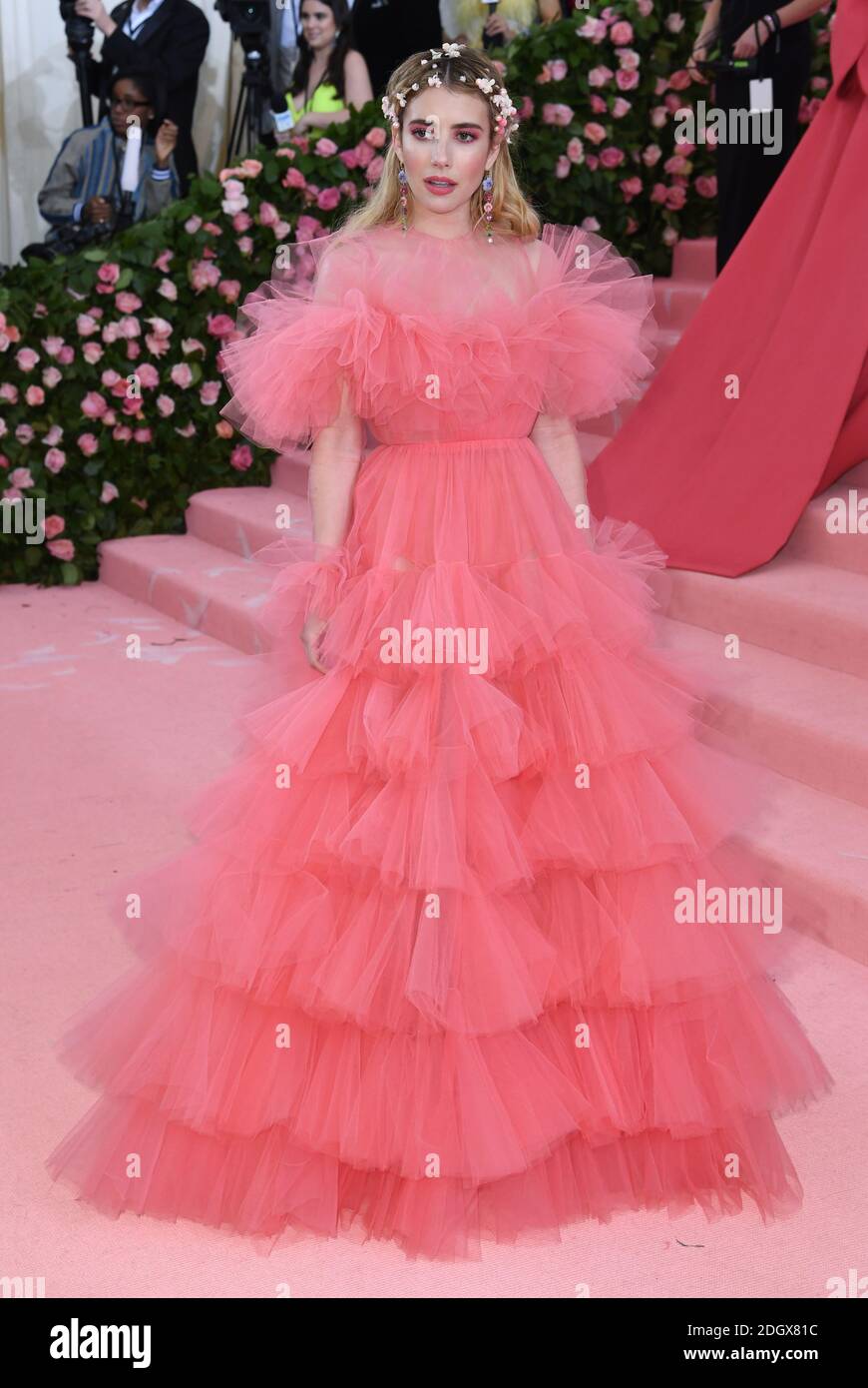 Emma Roberts attending the Metropolitan Museum of Art Costume Institute ...