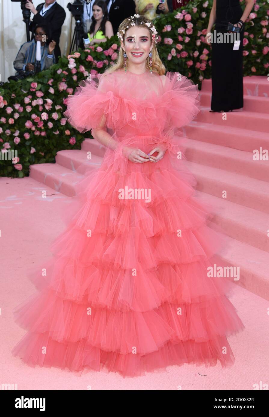 Emma Roberts attending the Metropolitan Museum of Art Costume Institute ...