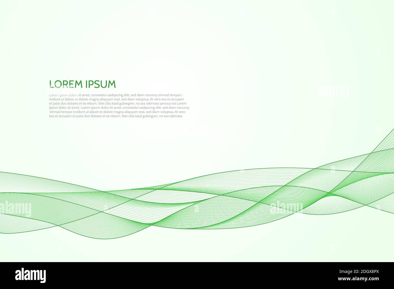 Vector abstract wavy green background Stock Vector Image & Art - Alamy