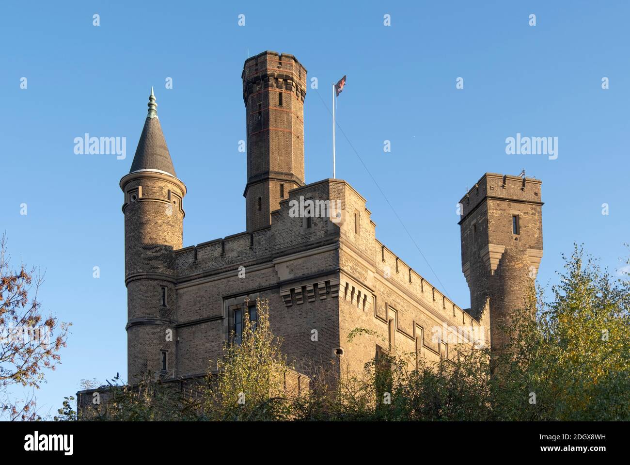 Facade of the 19th Century Stoke Newington (New River) Pumping Station ...