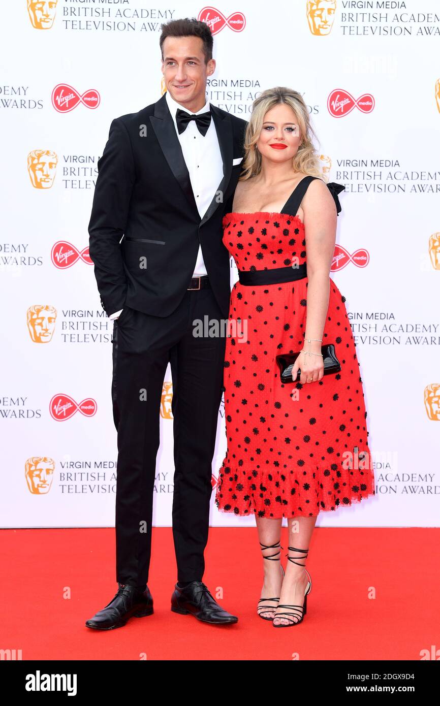 Rob Jowers and Emily Atack attending the Virgin Media BAFTA TV awards ...