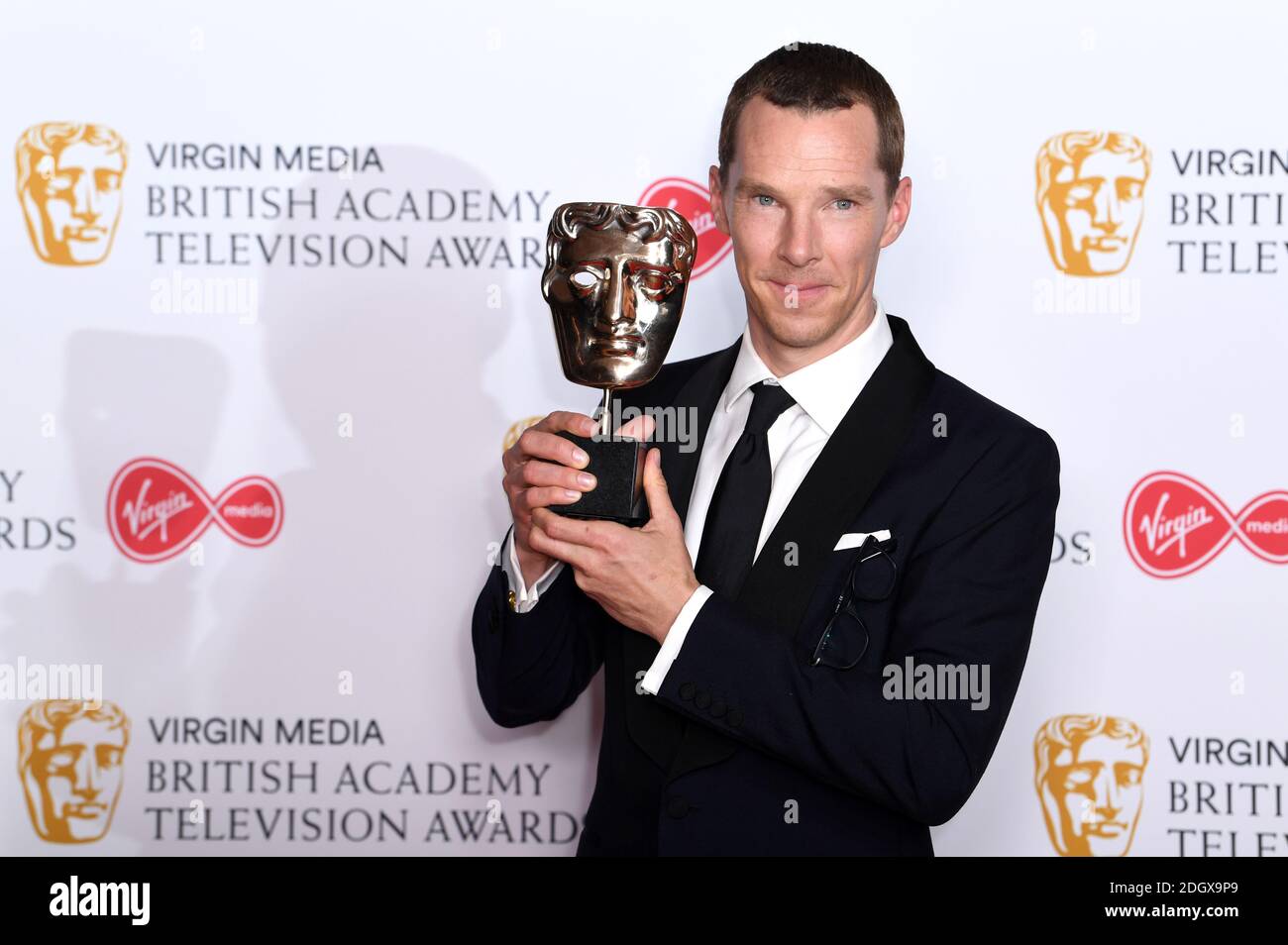 Benedict Cumberbatch in the press room during the Virgin Media BAFTA TV ...