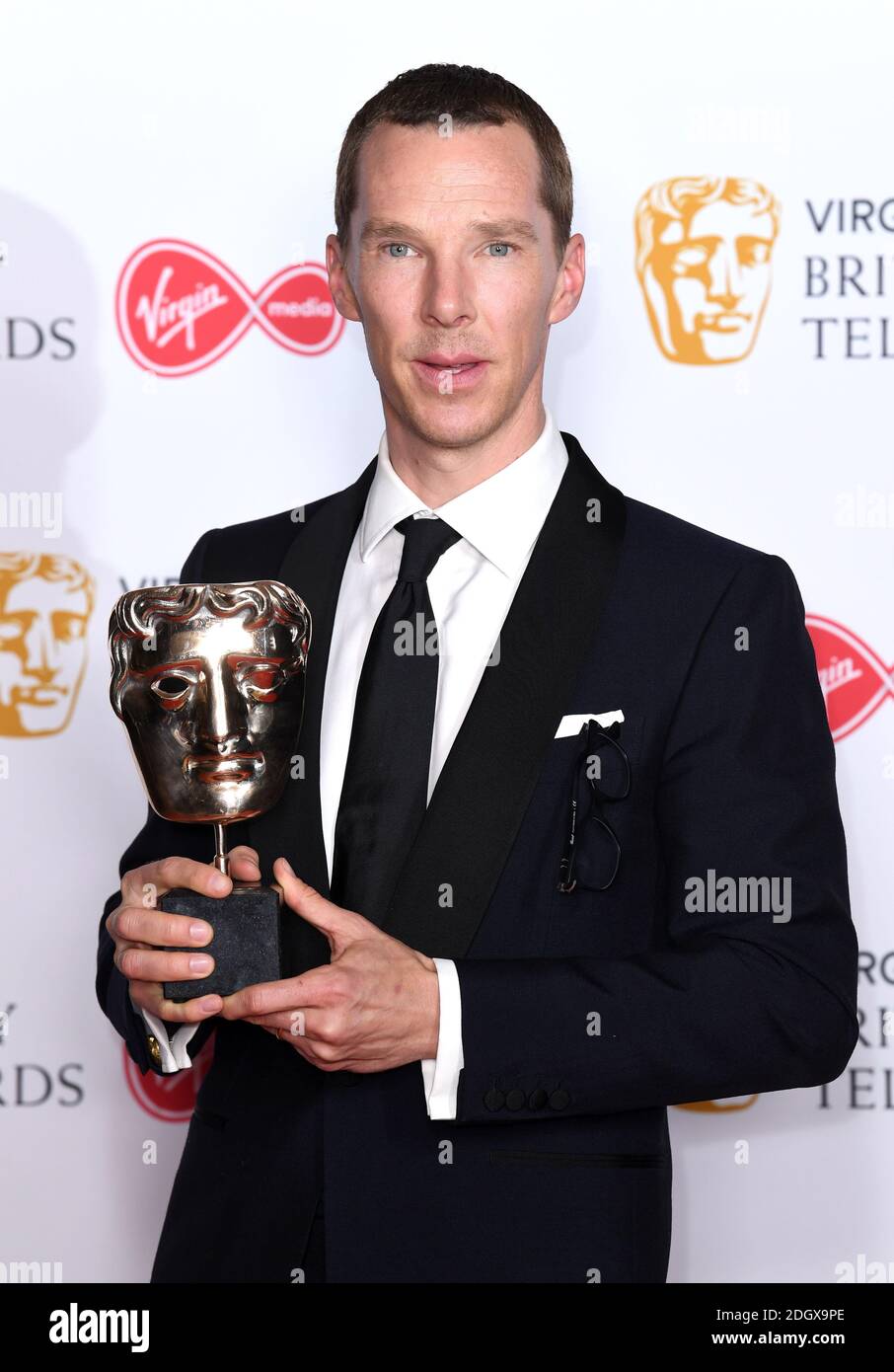 Benedict Cumberbatch in the press room during the Virgin Media BAFTA TV ...