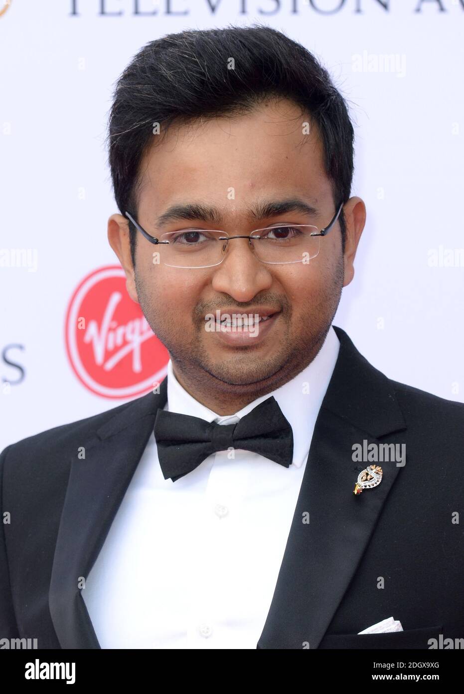 Rahul Mandal attending the Virgin Media BAFTA TV awards, held at the ...