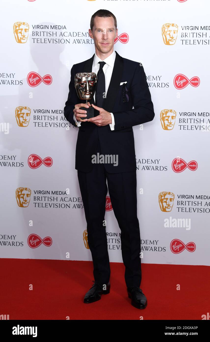 Benedict Cumberbatch in the press room during the Virgin Media BAFTA TV ...