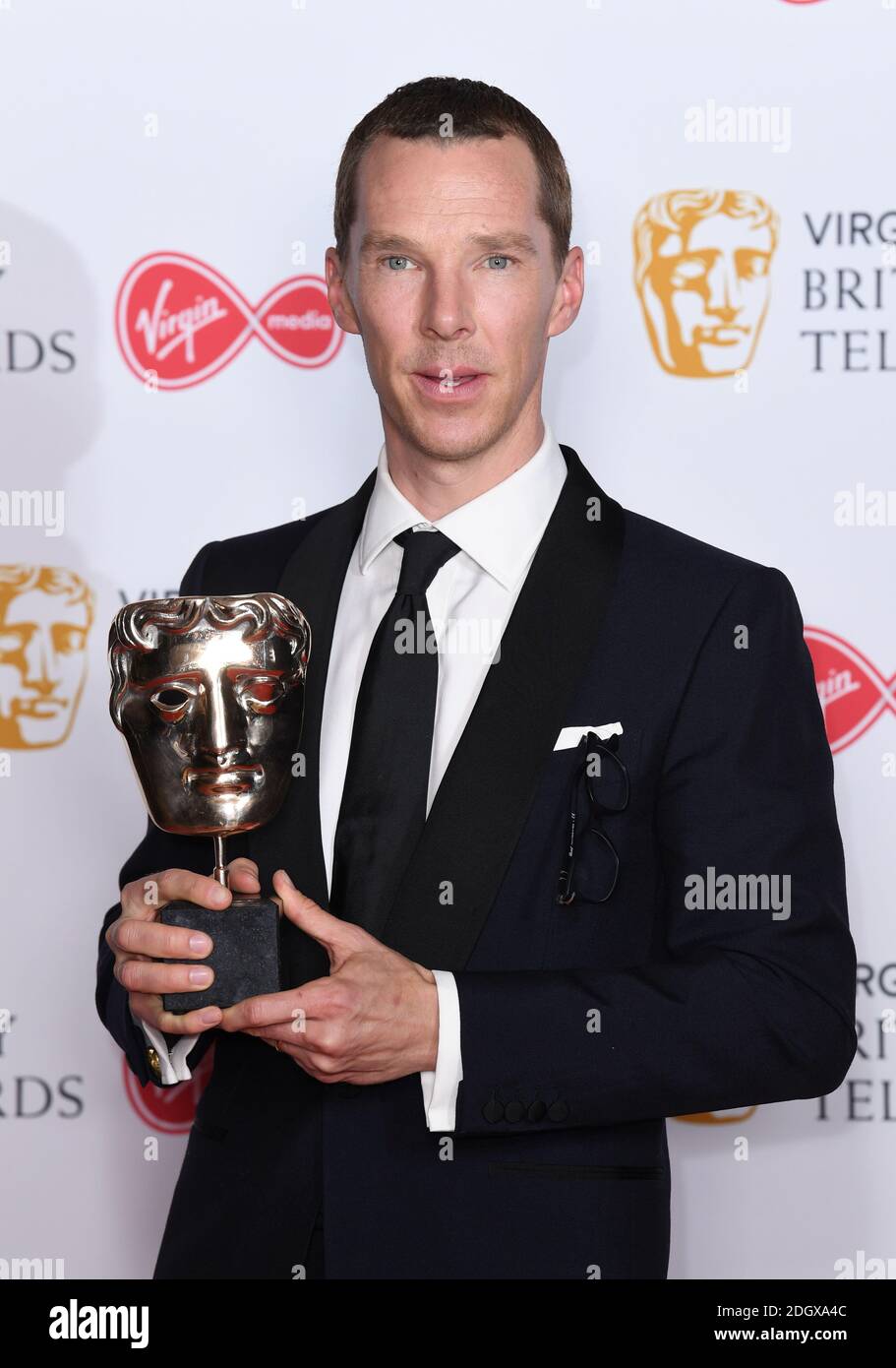 Benedict Cumberbatch in the press room during the Virgin Media BAFTA TV ...