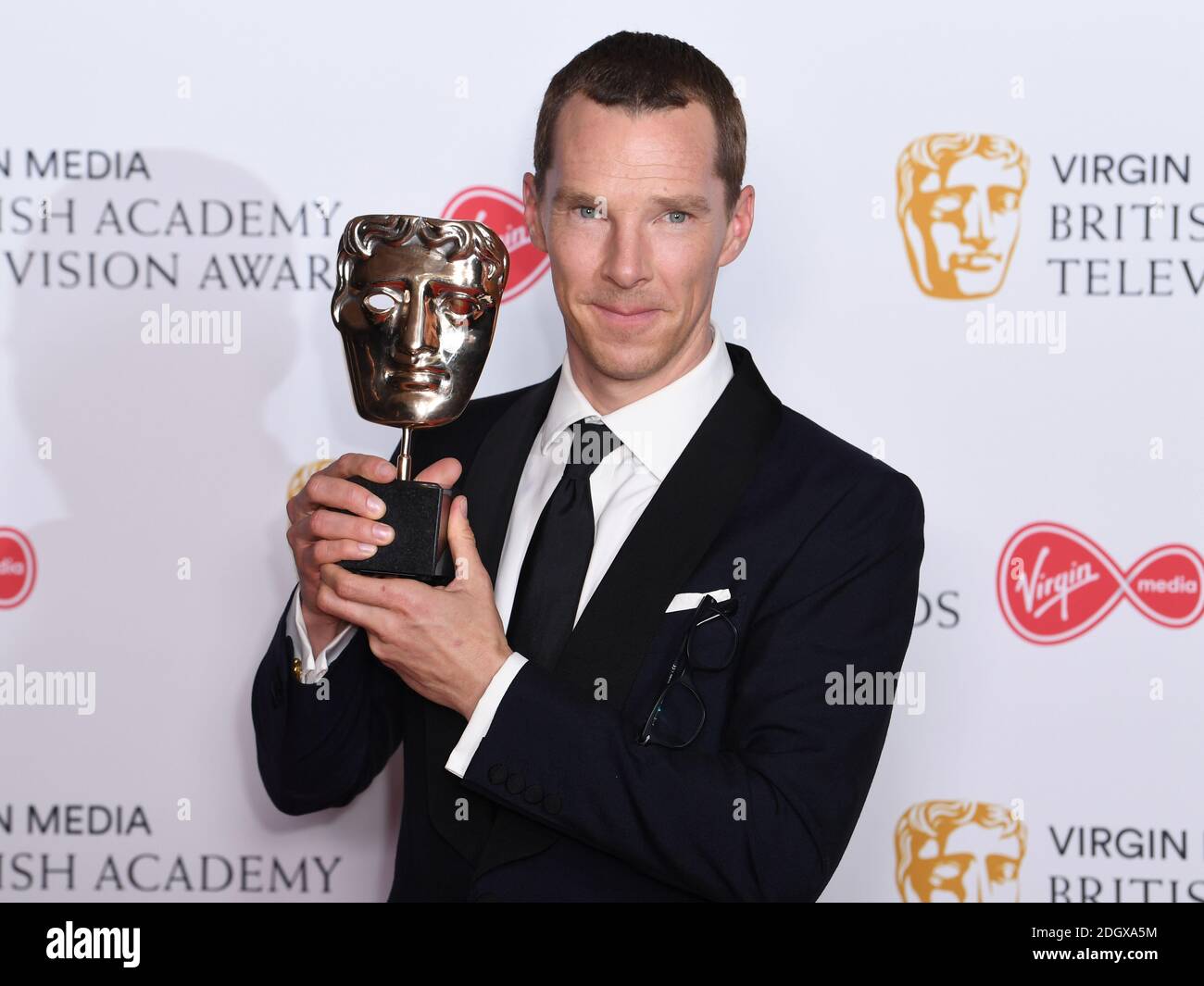 Benedict Cumberbatch in the press room during the Virgin Media BAFTA TV ...