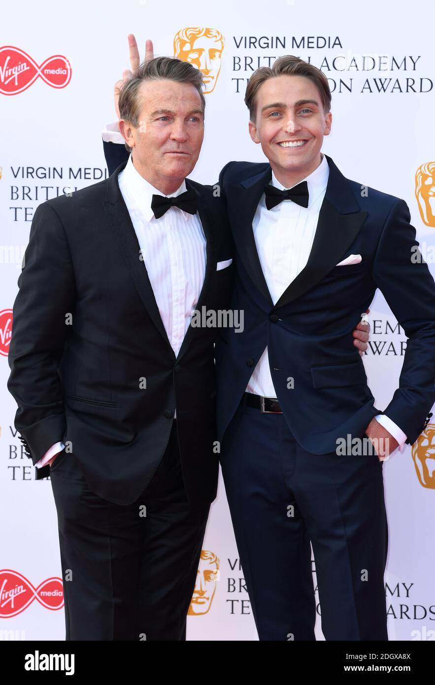 Bradley Walsh and Barney Walsh attending the Virgin Media BAFTA TV ...