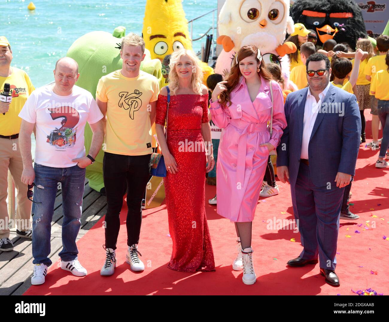 Sergey Burunov, Enzo Knol, Irma Knol, Sonia Plakidyuk and Josh Gad ...