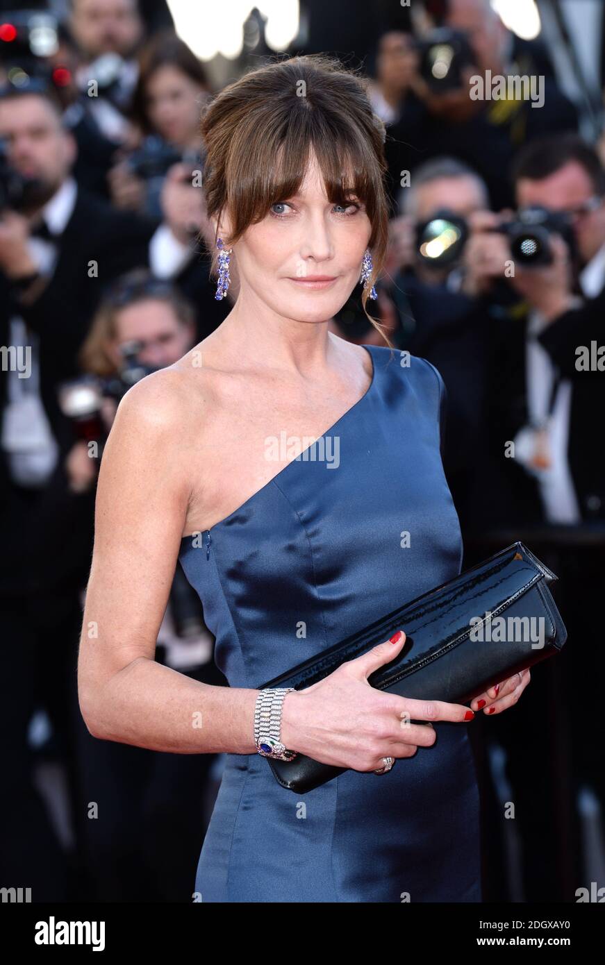 Carla Bruni-Sarkozy arriving at the Les Miserables Gala Screening, the ...