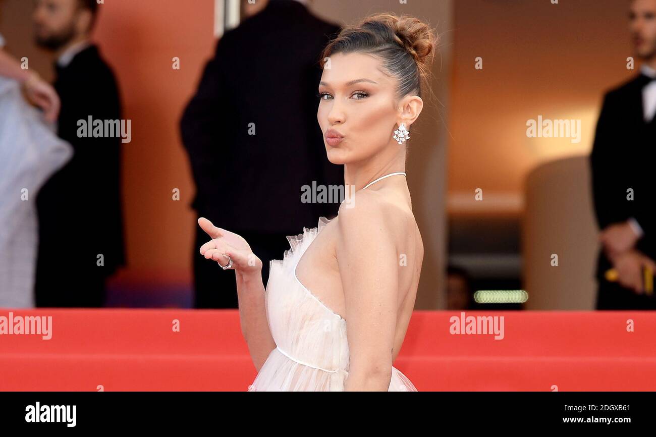 Bella Hadid attending the Rocketman premiere, held at the Grand Theatre ...