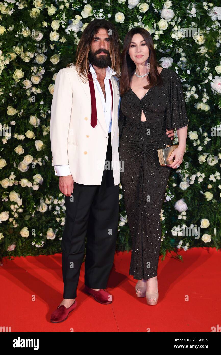 Nicolas Lefebvre and Monica Bellucci arriving at the Charles Finch ...