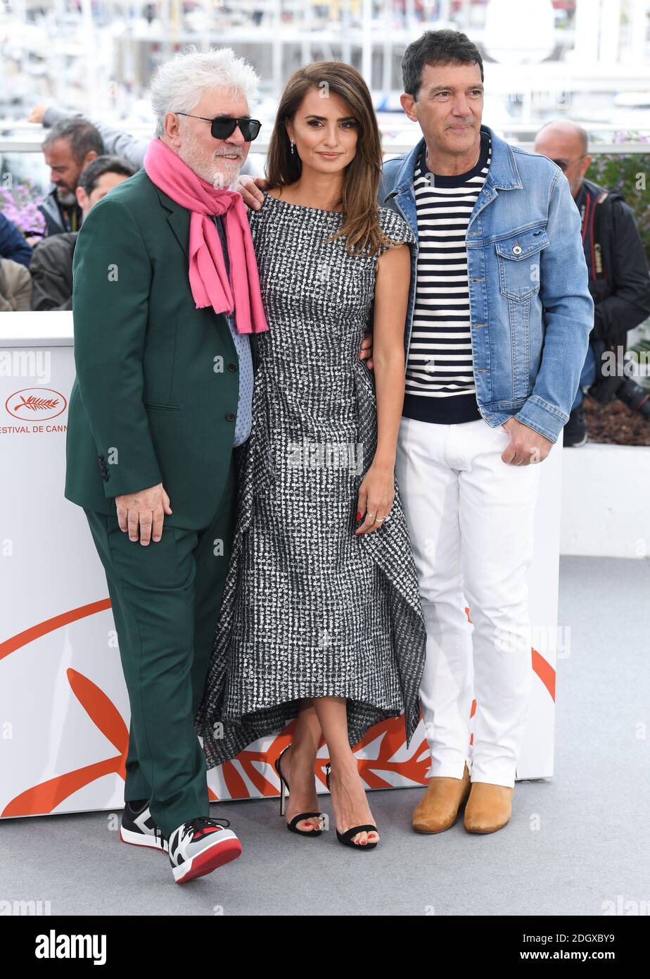 Pedro Almodovar, Antonio Banderas and Penelope Cruz attending the Pain ...