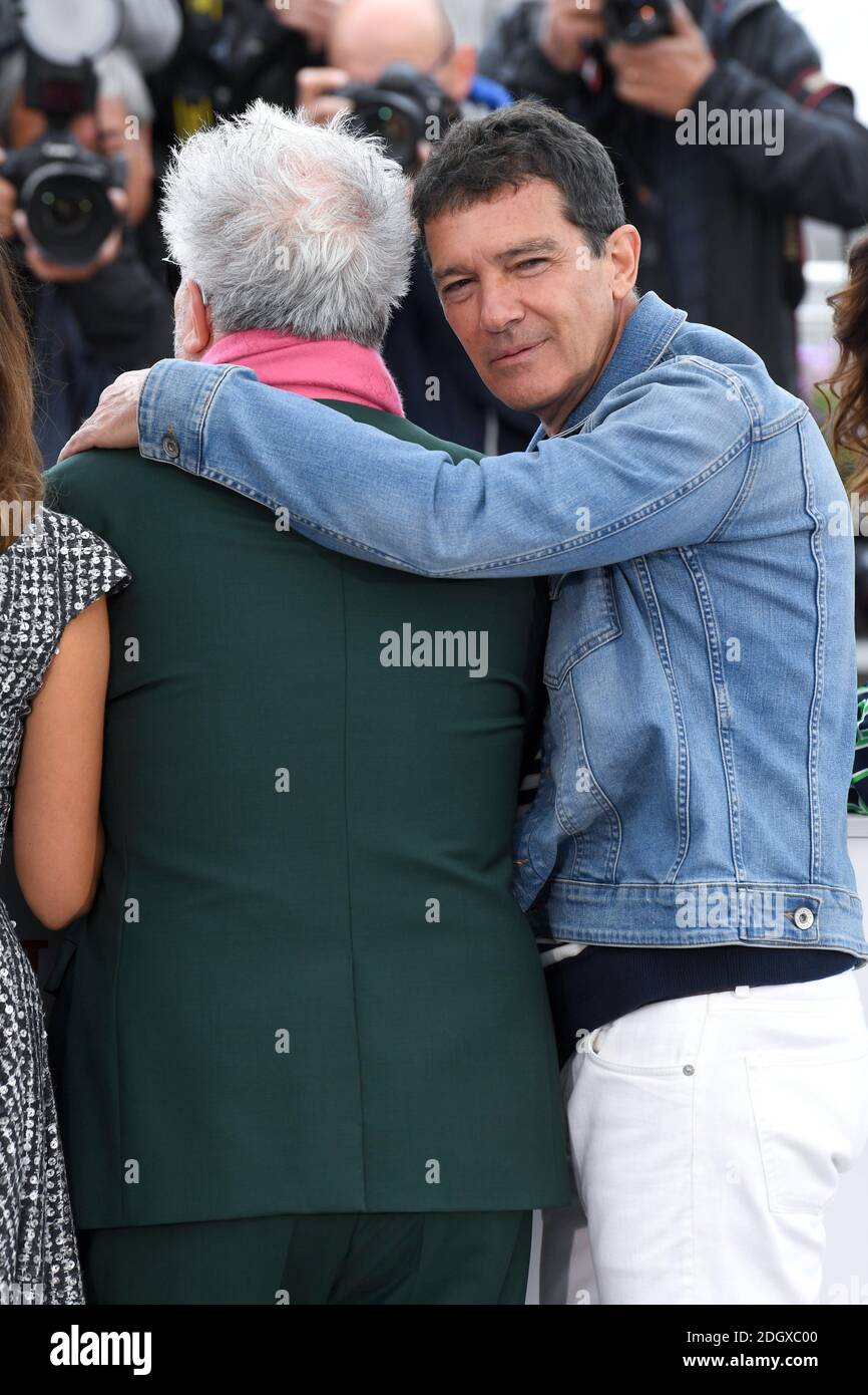 Pedro Almodovar and Antonio Banderas attending the Pain and Glory ...