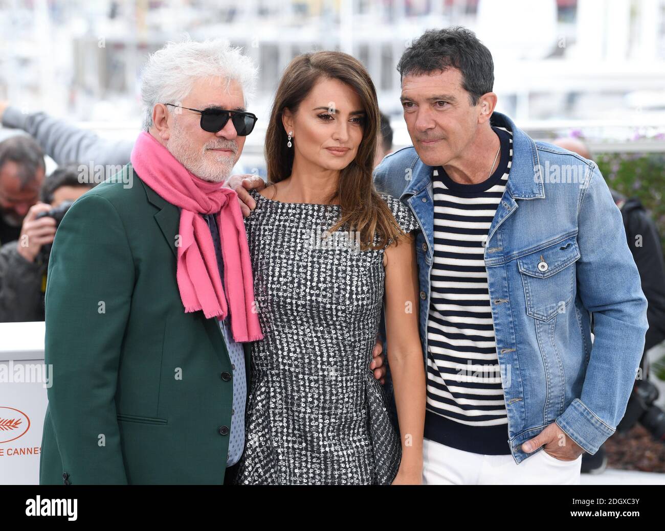 Pedro Almodovar, Antonio Banderas and Penelope Cruz attending the Pain ...