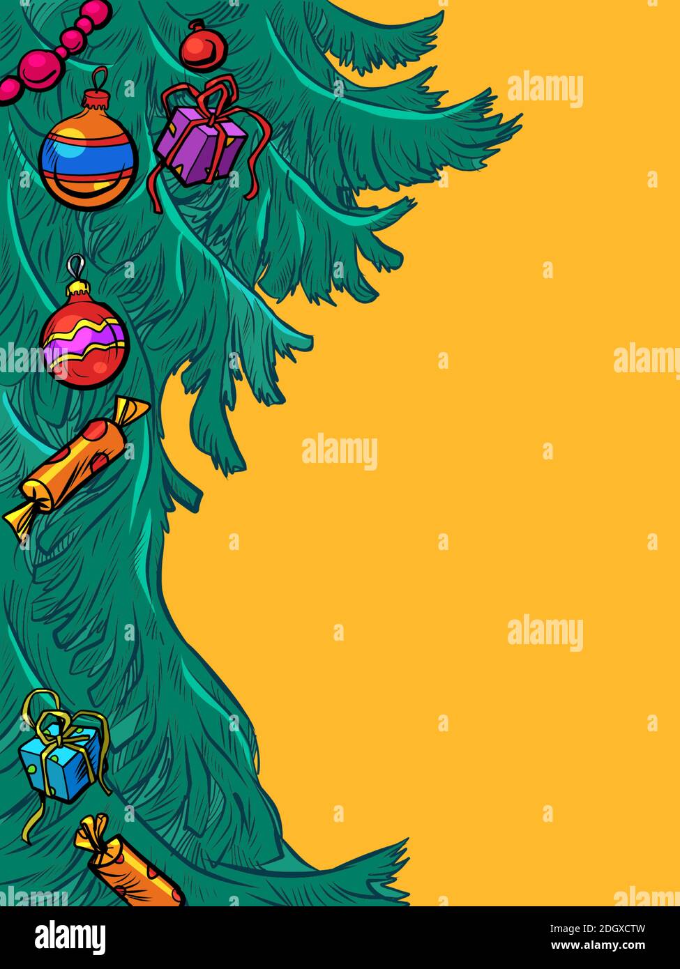 Christmas background design fir Stock Vector Images - Alamy