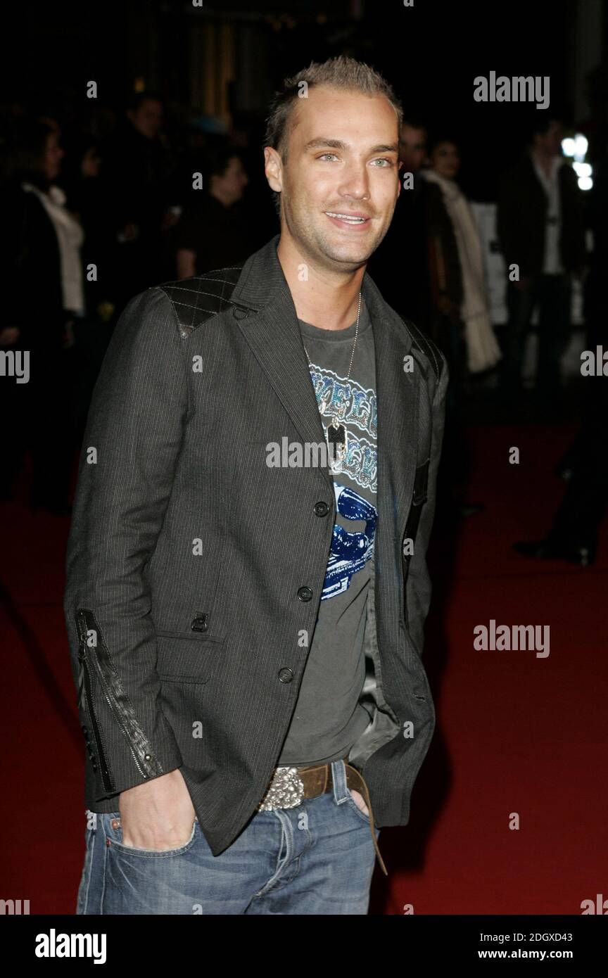 Callum Best arrives for the UK Premiere of Rocky Balboa at the Vue ...