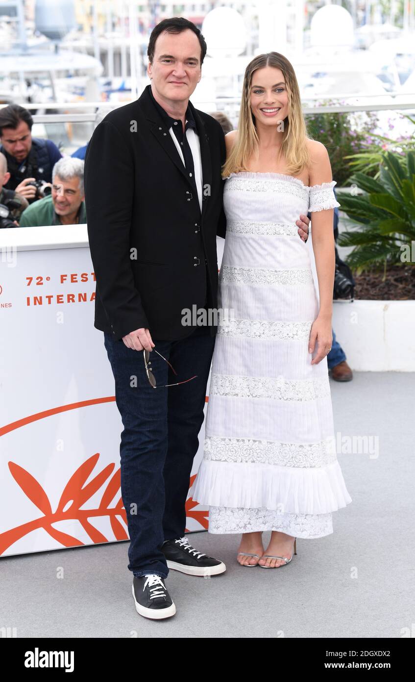Quentin Tarantino and Margot Robbie attending the Once Upon a Time in ...