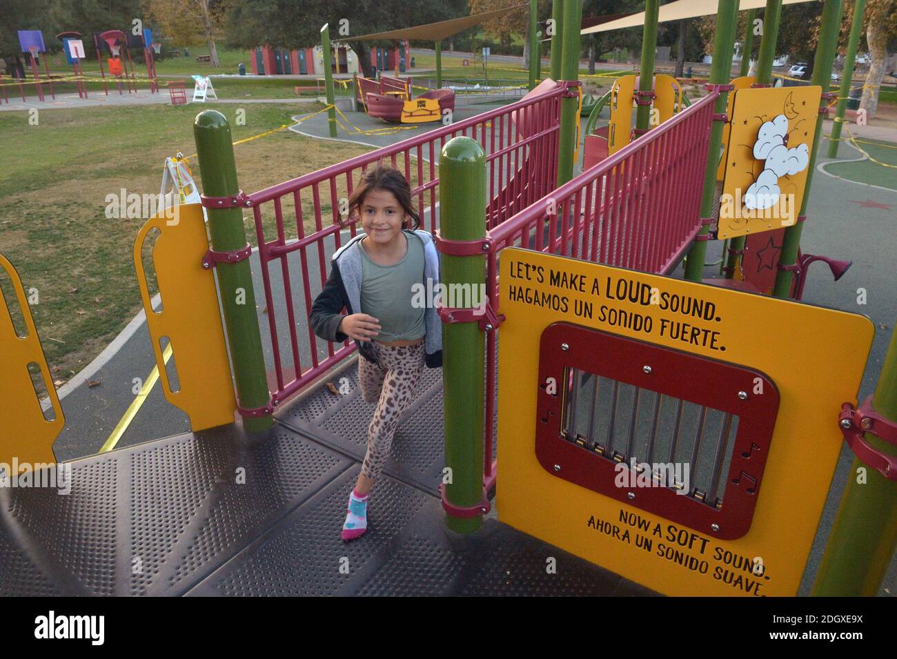Los Angeles, United States. 09th Dec, 2020. Children frolic at a ...
