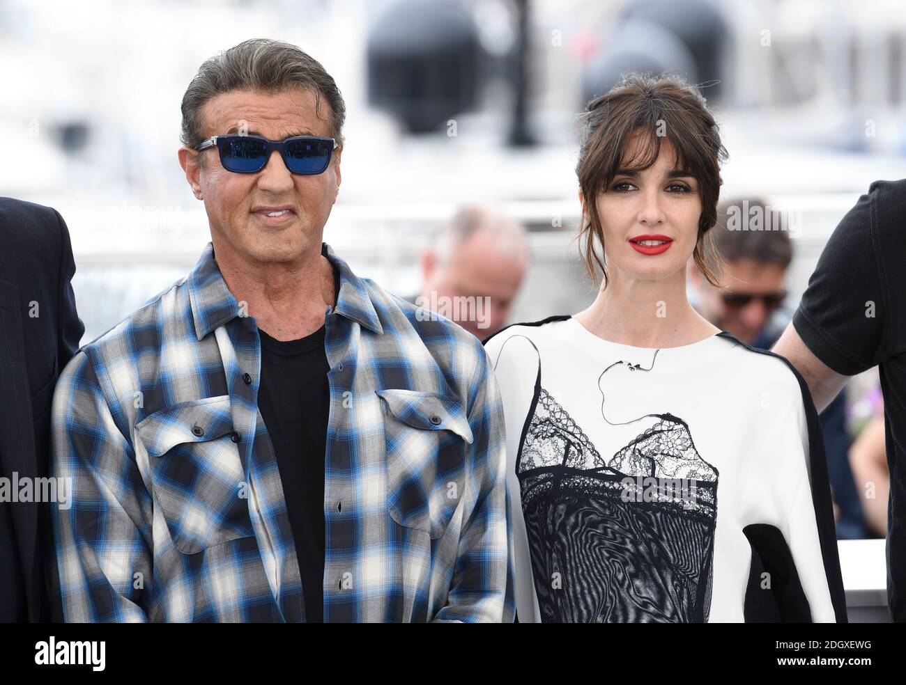 Sylvester Stallone and Paz Vega attending the Rambo V: Last Blood ...