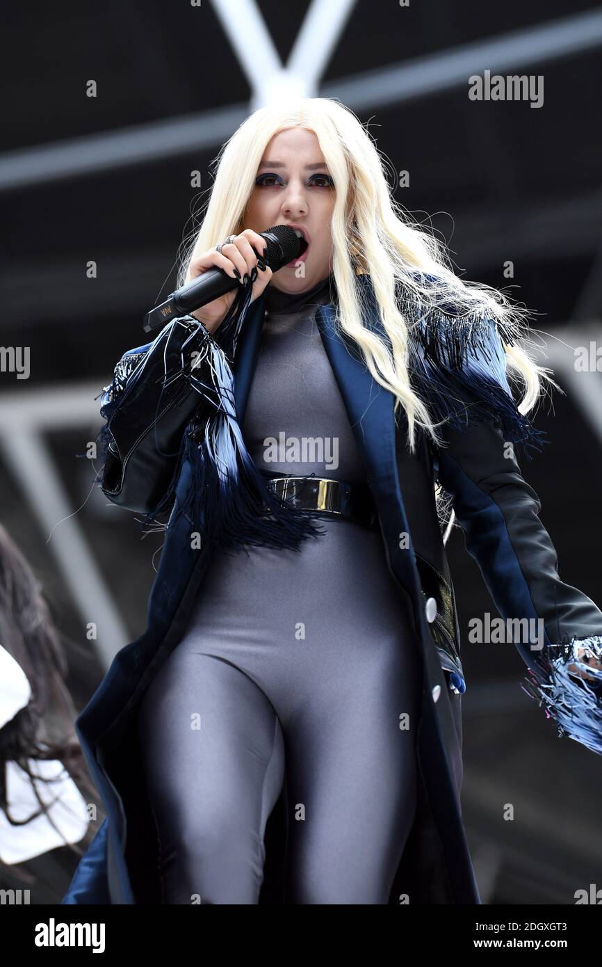 Ava Max on stage during Capital's Summertime Ball. The world's biggest ...