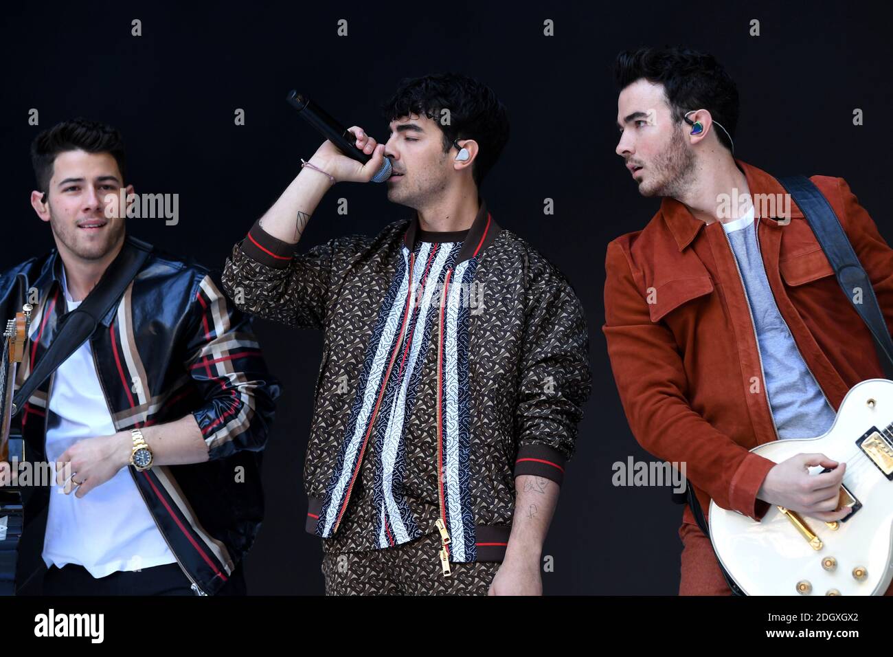 Jonas Brothers on stage during Capital's Summertime Ball. The world's ...