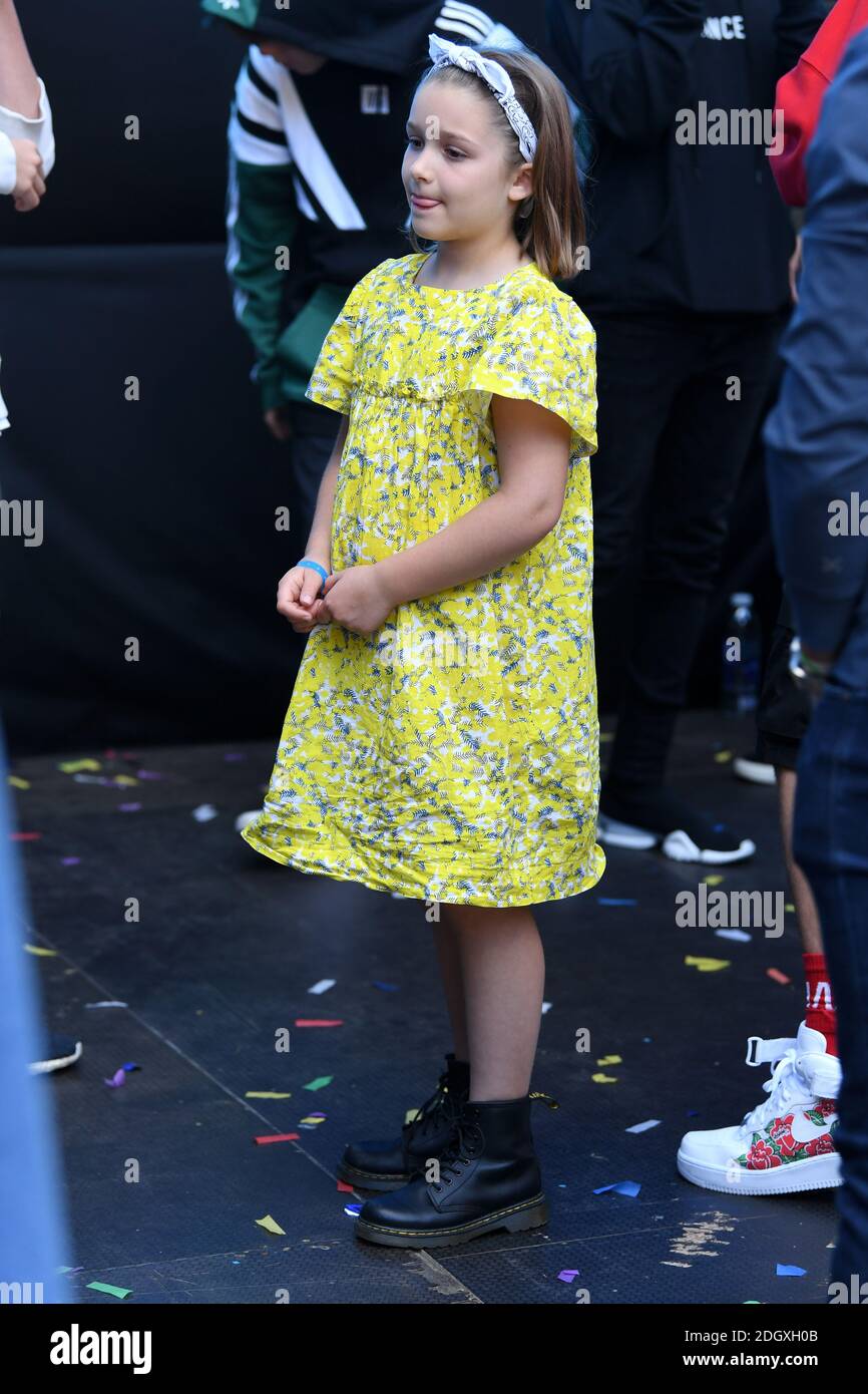 Harper Beckham in the crowd during Capital's Summertime Ball. The world ...