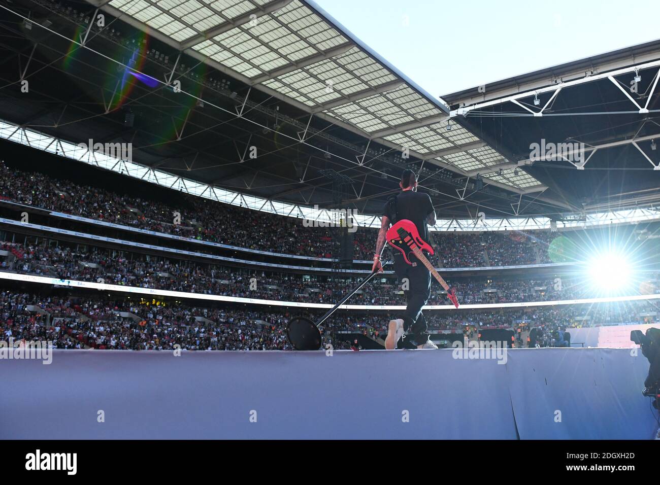 Maroon 5 on stage during Capital's Summertime Ball. The world's biggest ...
