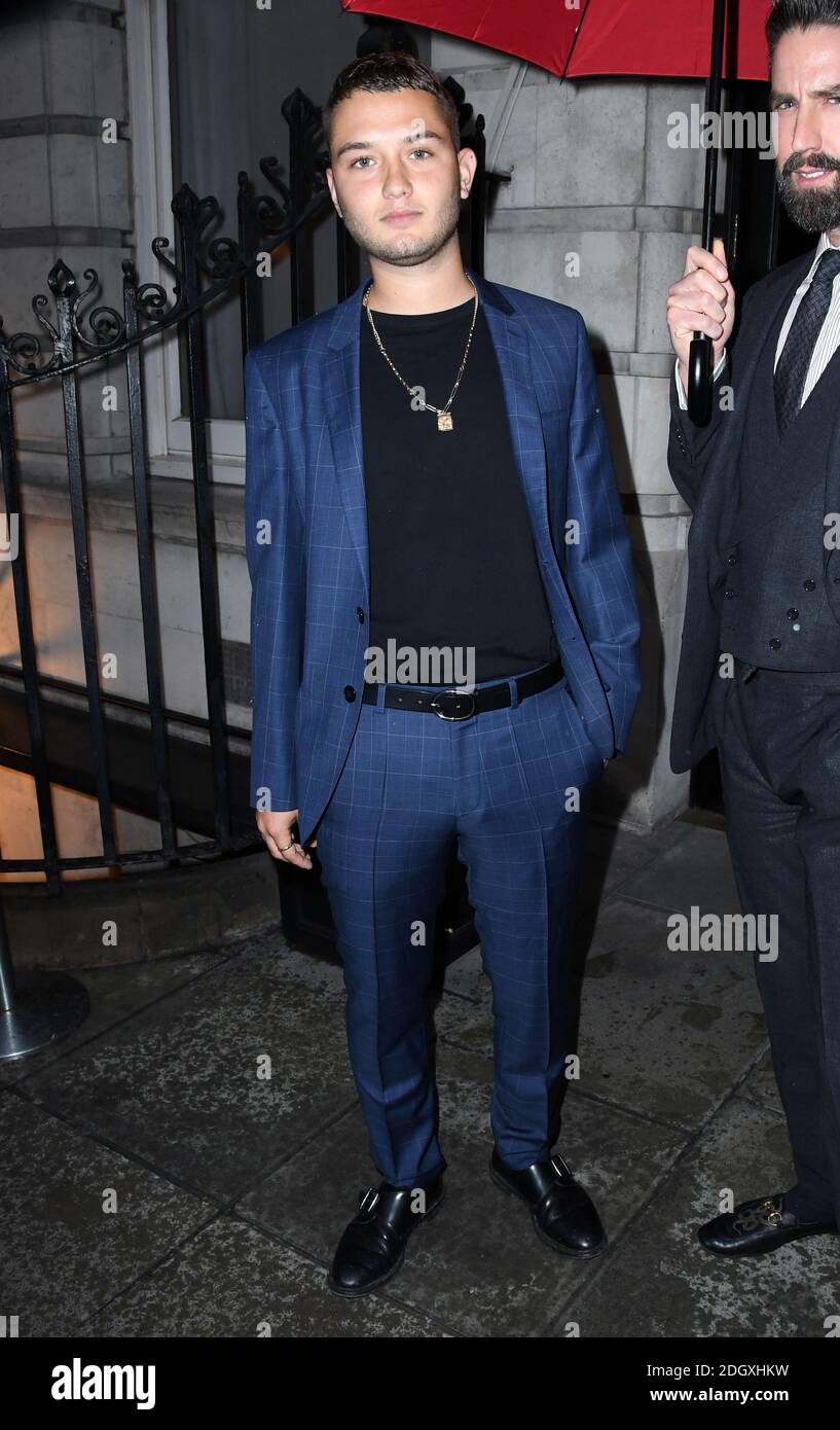 Rafferty Law arriving at the British GQ Private Dinner hosted by Dylan ...