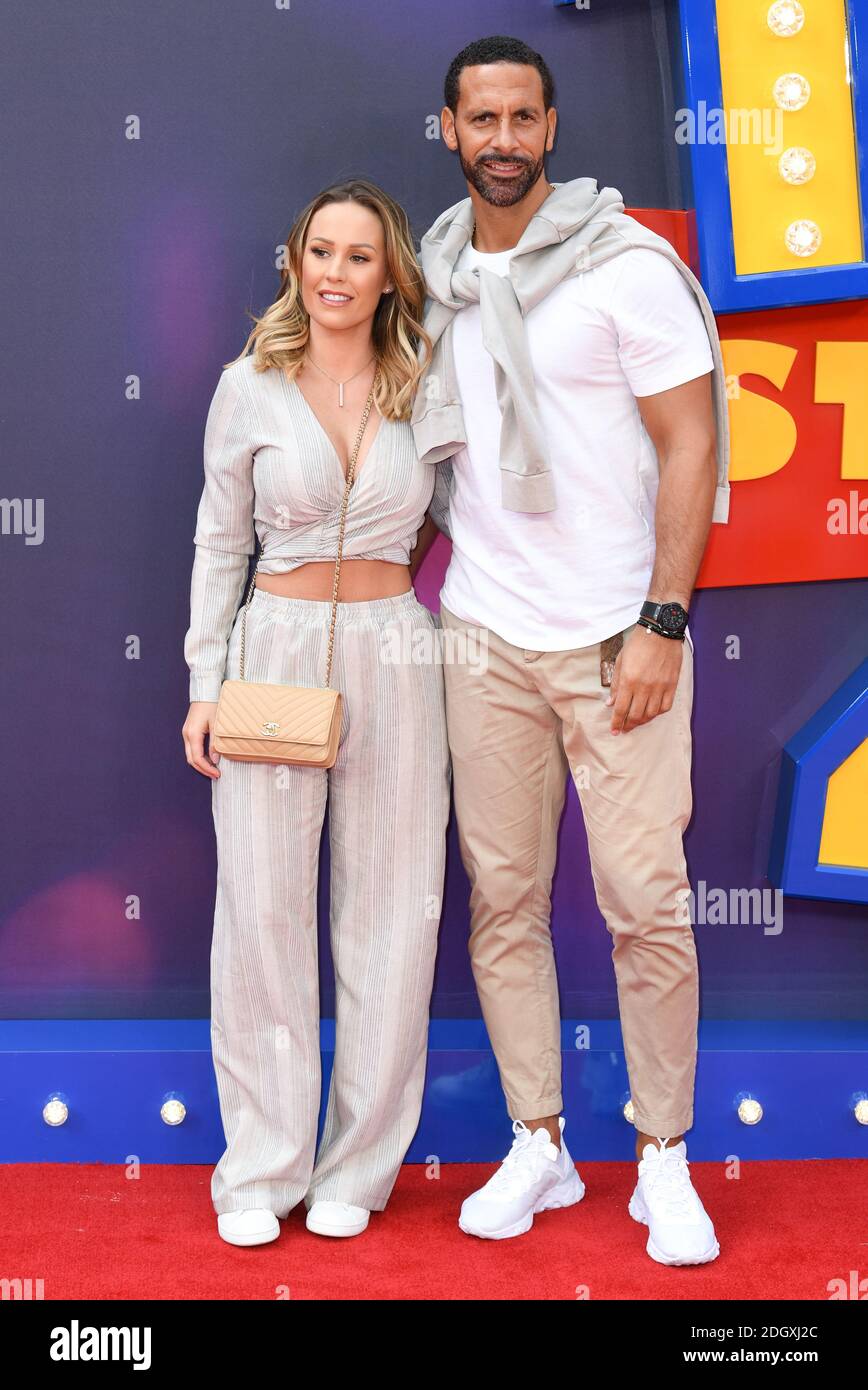 Katie Wright and Rio Ferdinand attending the Toy Story 4 Premiere at ...