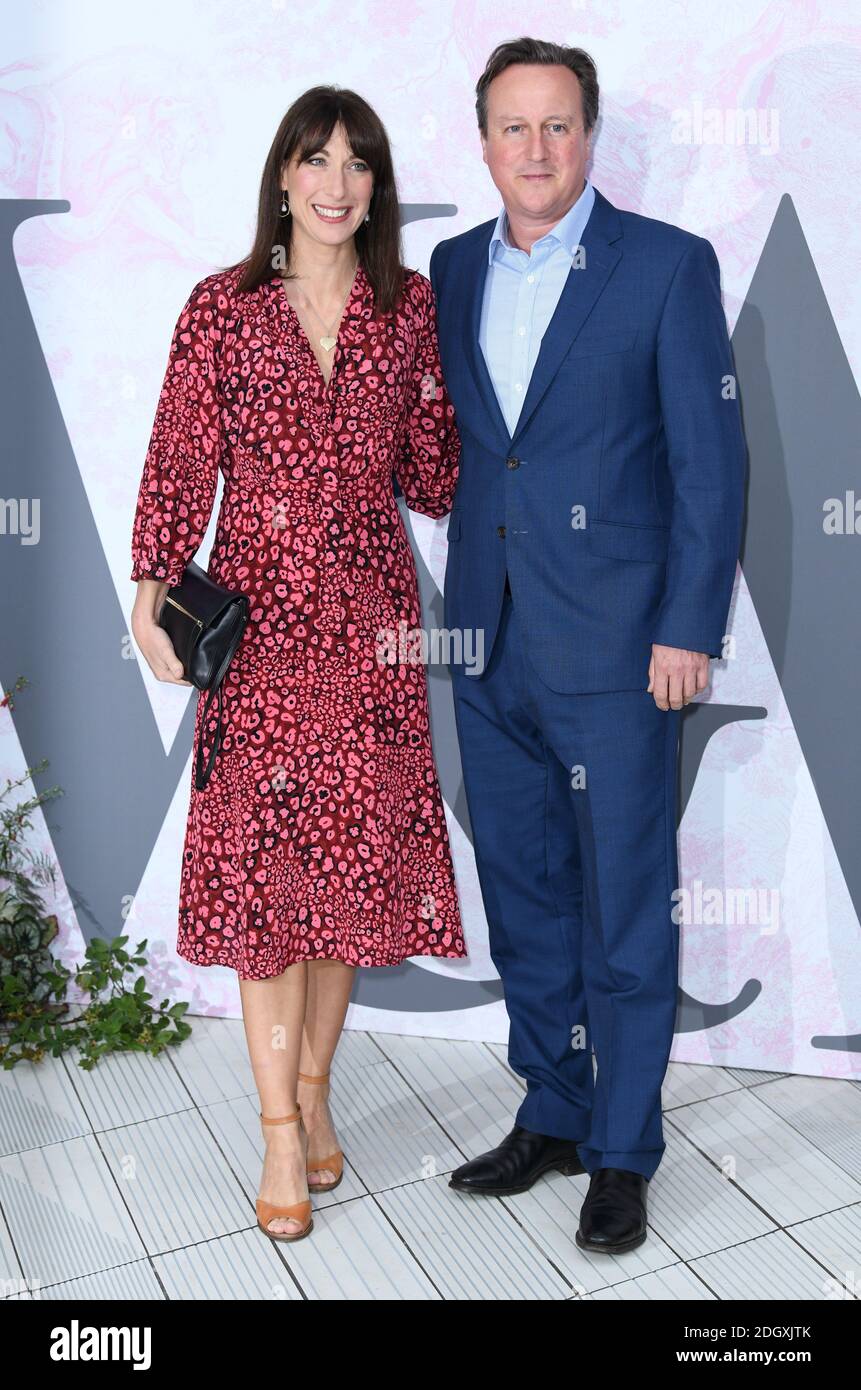 Samantha Cameron and David Cameron arrives at the V&A Summer Party at ...