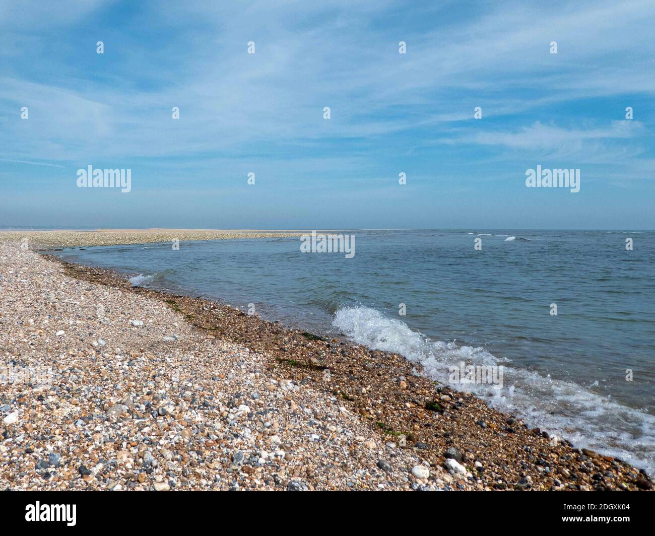 beautiful English beach on a summers day Stock Photo - Alamy