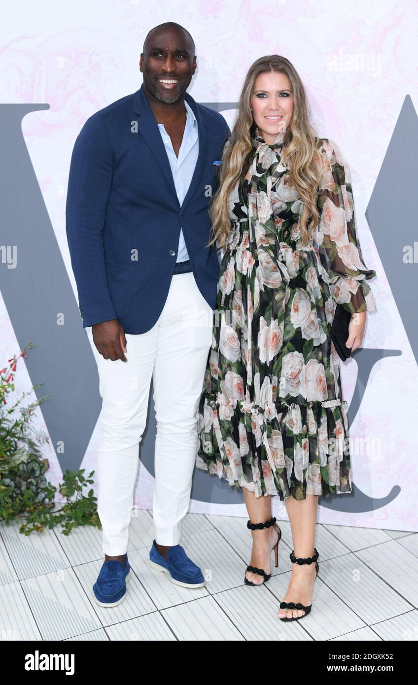 Fiona Barratt-Campbell and Sol Campbell arriving at the V&A Summer ...