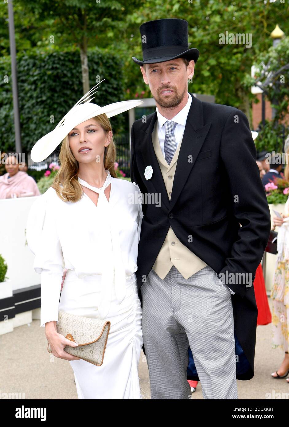 Abbey Clancy and Peter Crouch attending Ladies Day of Royal Ascot at ...