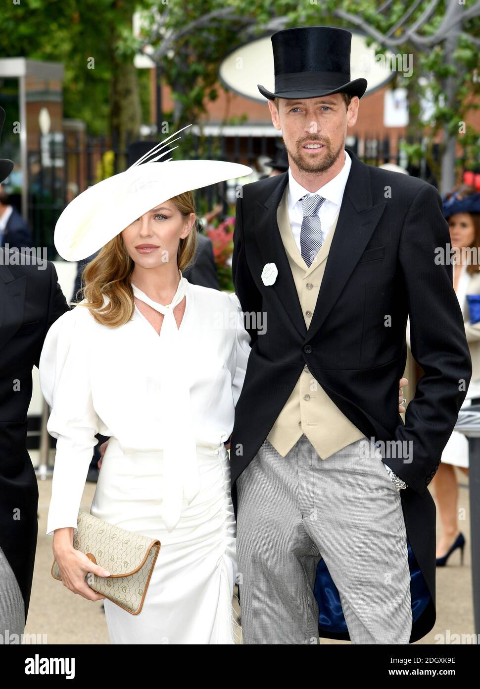 Abbey Clancy and Peter Crouch attending Ladies Day of Royal Ascot at ...