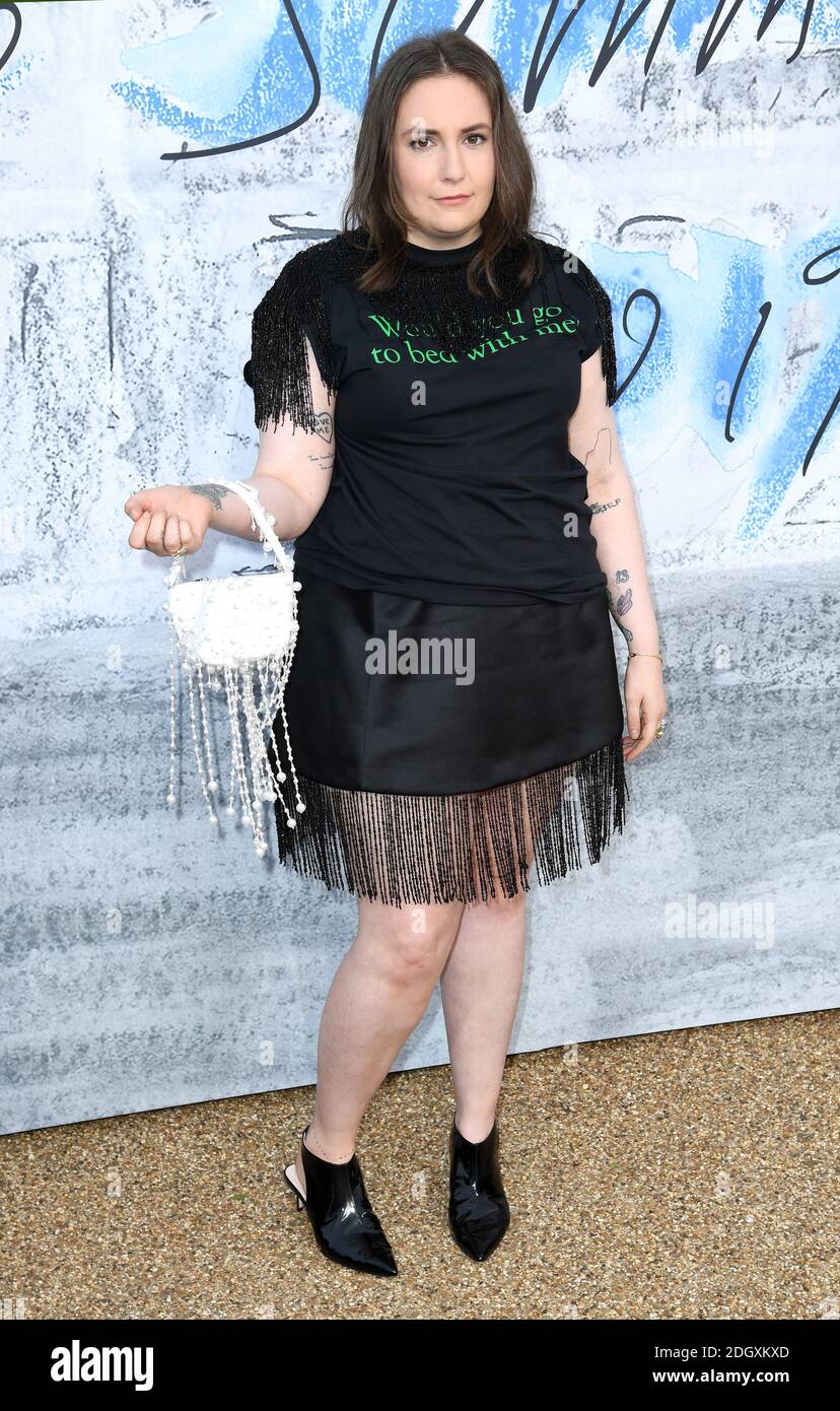 Lena Dunham attending the Serpentine Summer Party 2019, held at the ...