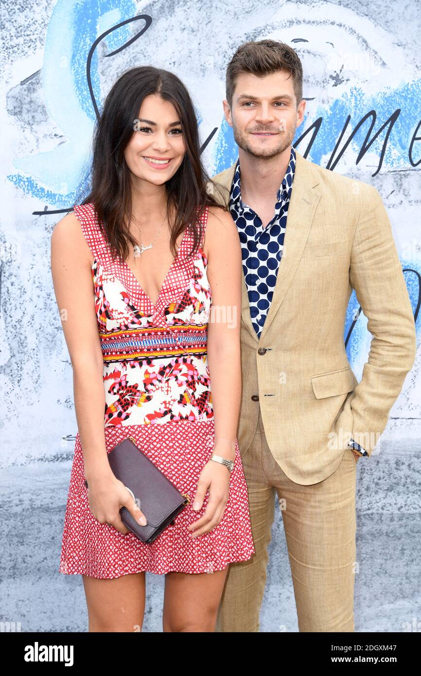Jim Chapman (right) and Sarah Tarleton attending the Serpentine Summer ...