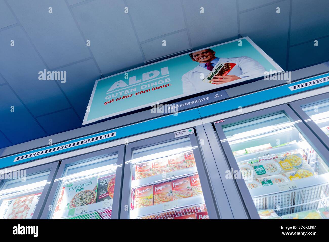 09 December 2020, North Rhine-Westphalia, Essen: Signs with historical ...