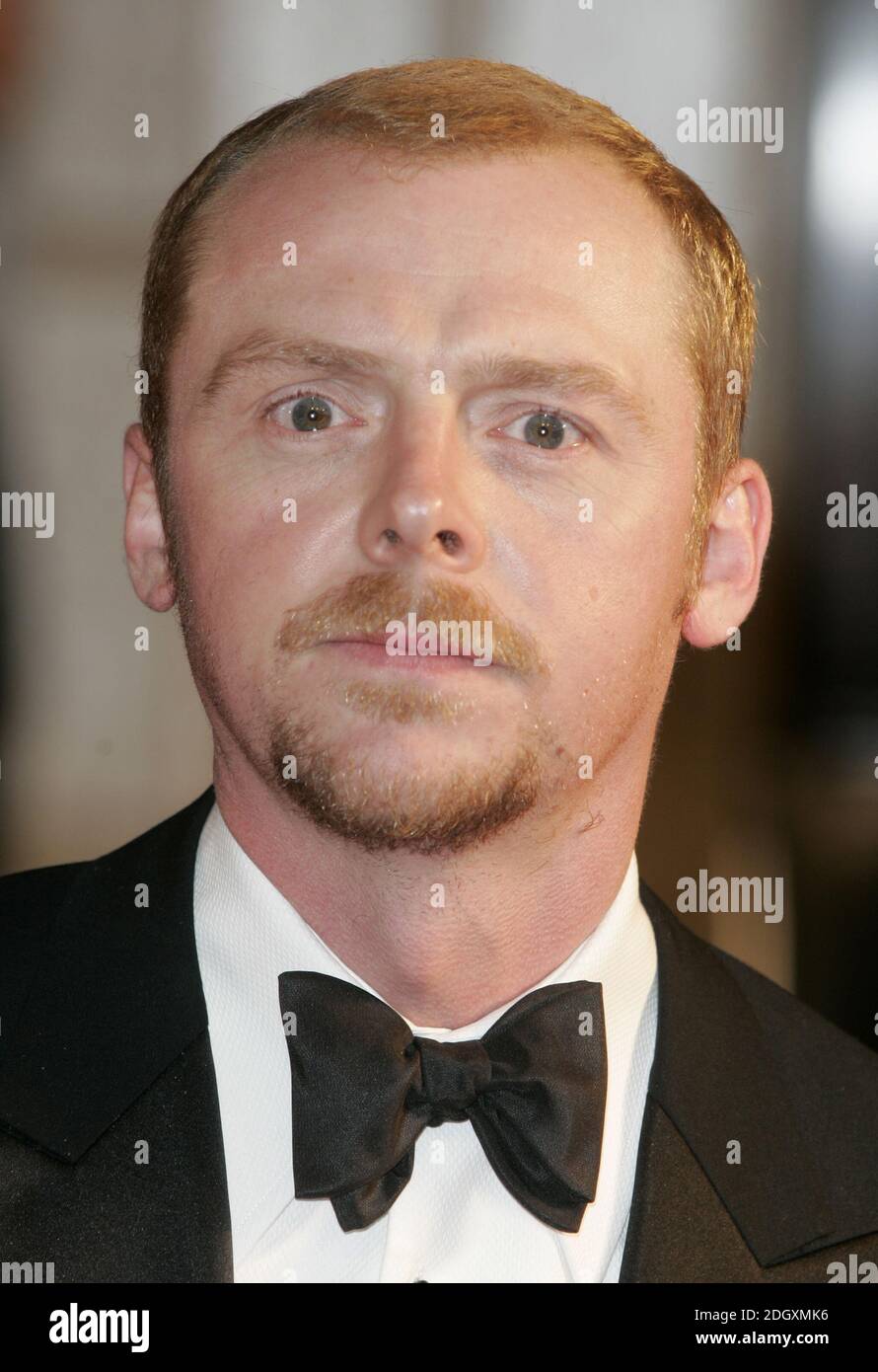 Simon Pegg arriving for British Academy Film Awards 2007 at the Royal ...