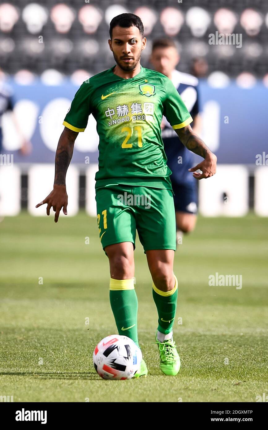 Spanish football player Jonathan Viera of Beijing Sinobo Guoan F.C ...