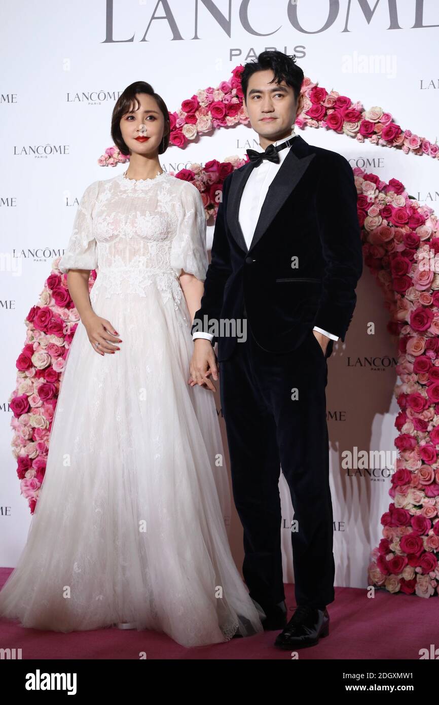 Chinese actress and director Zhang Xinyi and Chinese actor Yuan Hong ...