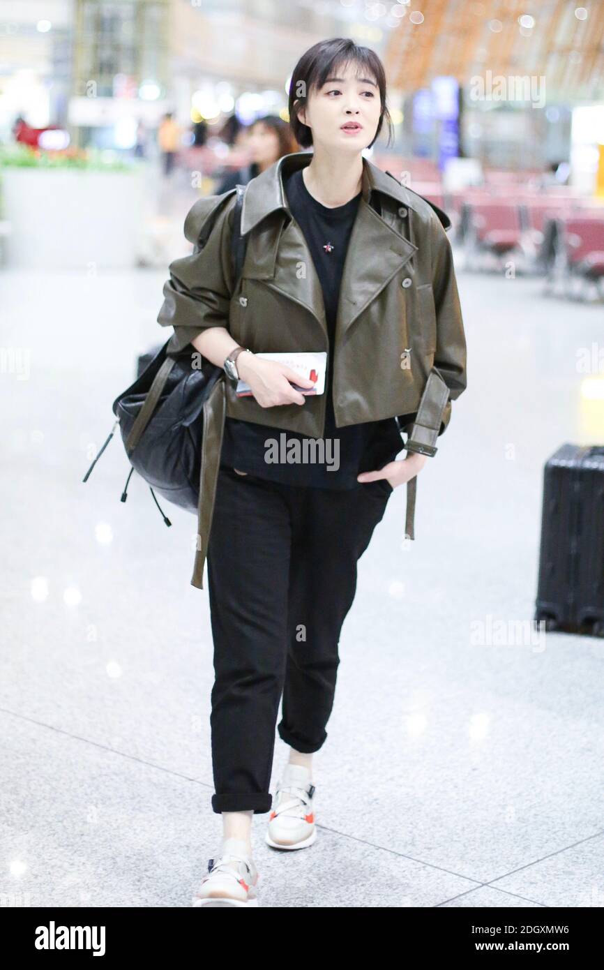 --FILE--Chinese actress Jiang Xin, also known by her English name Rulu ...